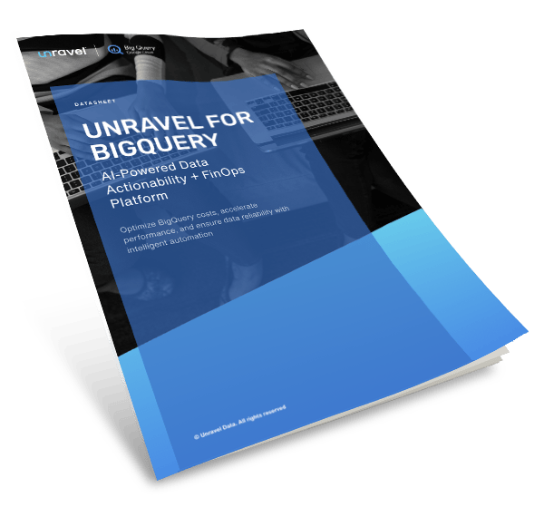 Unravel for BigQuery Datasheet | AI-Powered Observability & FinOps